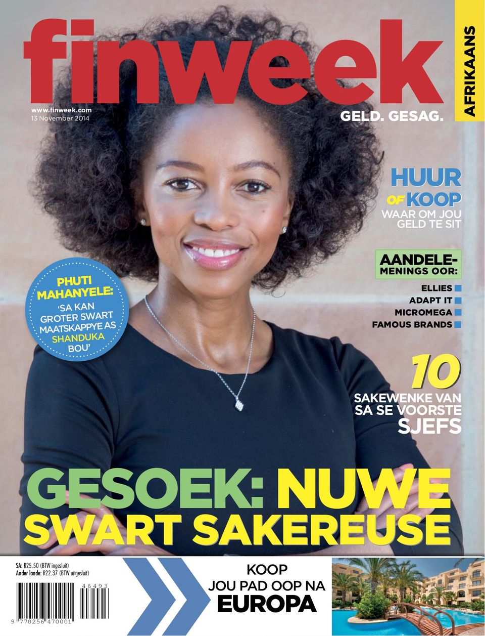 Finweek Afrikaans-13 November 2014 Magazine - Get your Digital Subscription