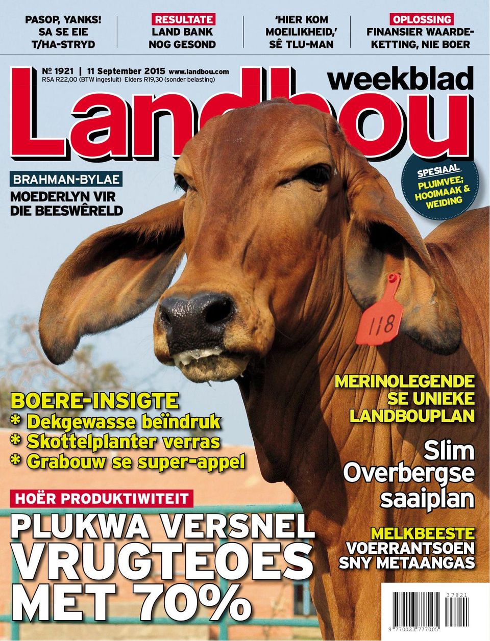 Landbouweekblad-September 11 2015 Magazine - Get your Digital Subscription
