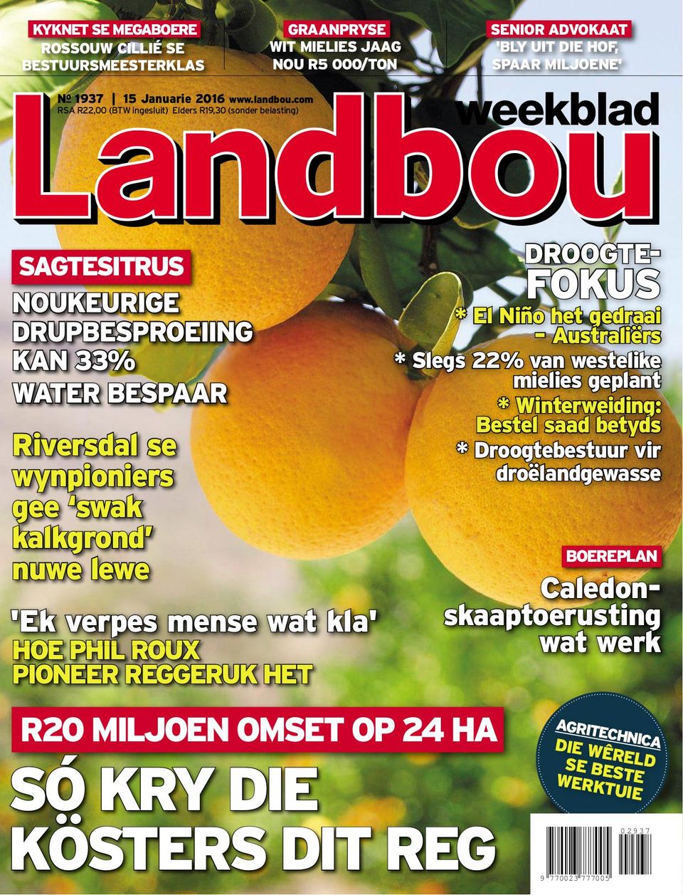 Get digital access to Landbouweekblad - January 15 2016 issue | Magzter.com