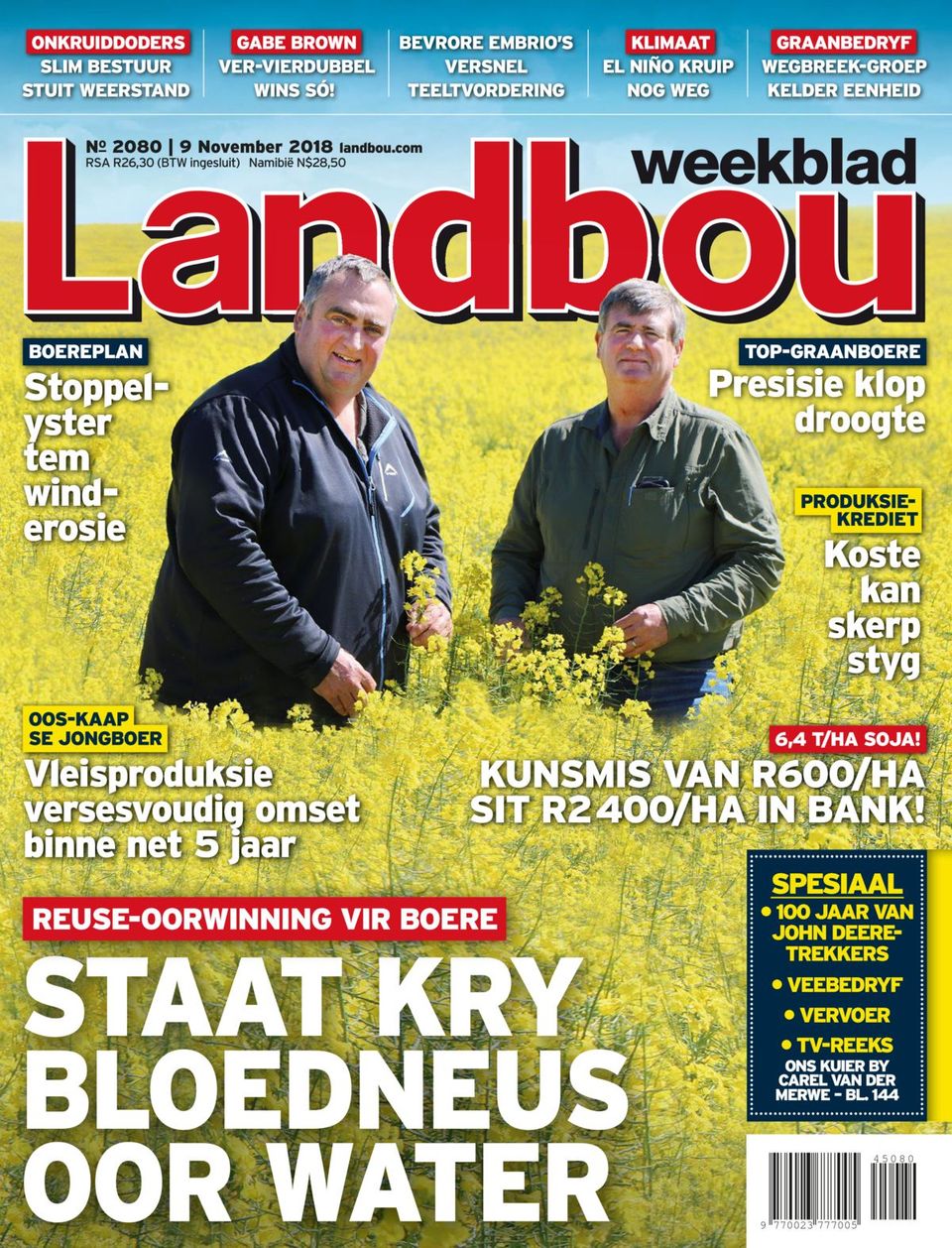Get digital access to Landbouweekblad - 9 November 2018 issue | Magzter.com