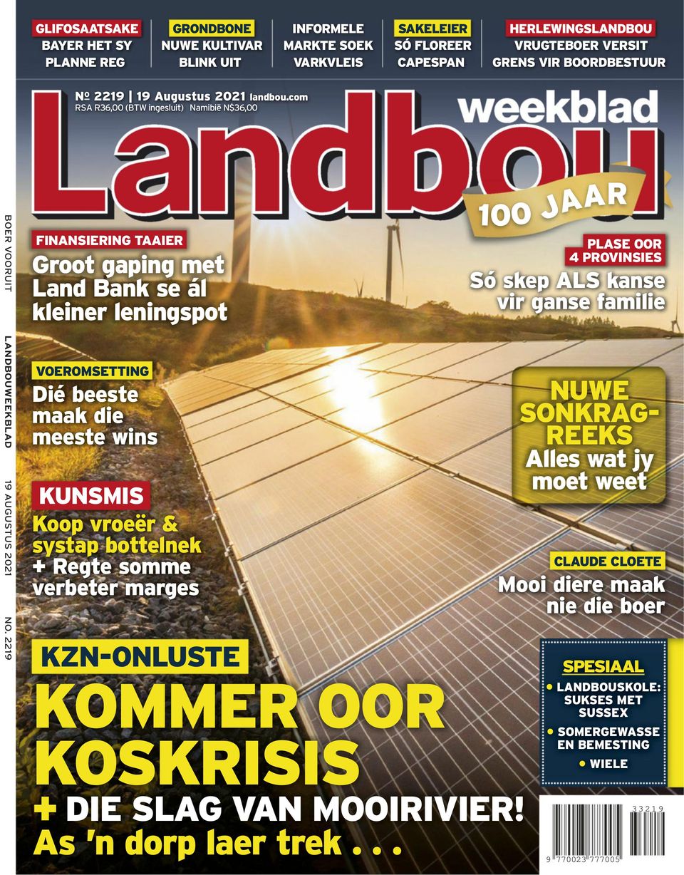 Landbouweekblad-19 Augustus 2021 Magazine - Get your Digital Subscription