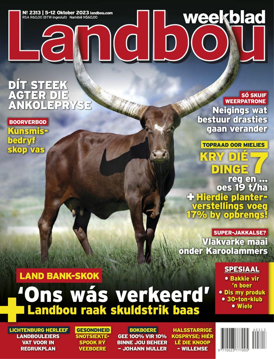 Get digital access to Landbouweekblad - 5 Oktober 2023 issue | Magzter.com