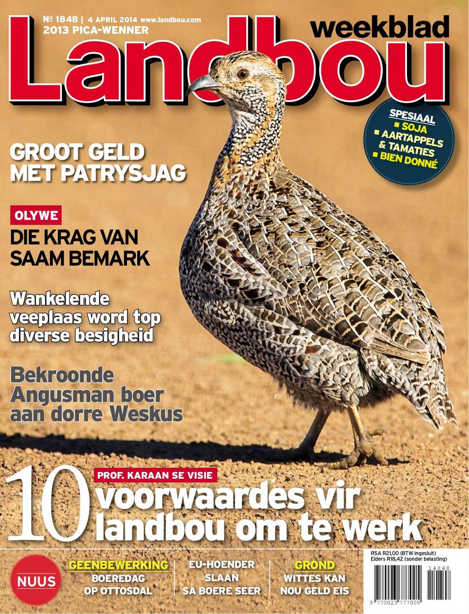 Get digital access to Landbouweekblad - April 04 2014 issue | Magzter.com