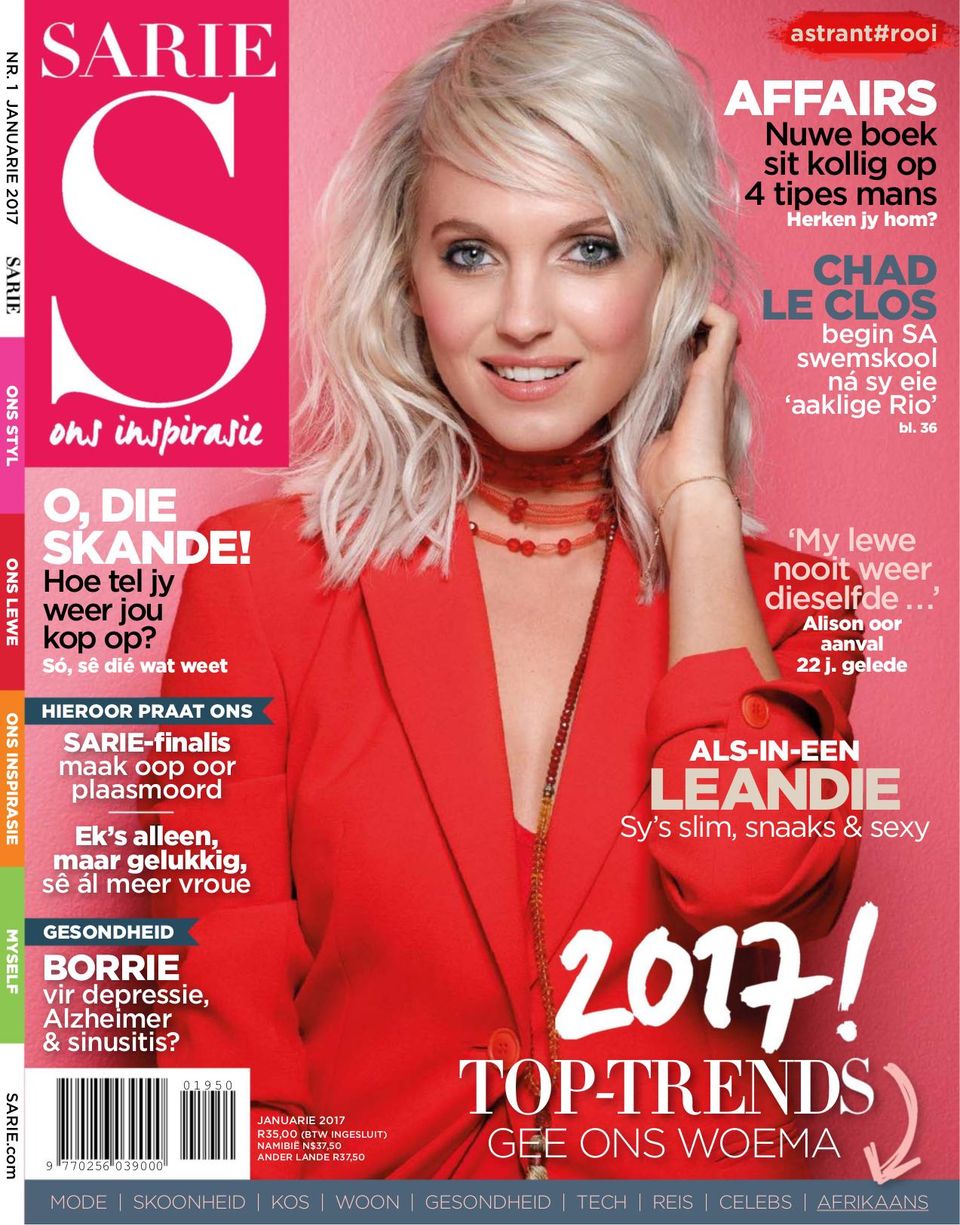 Sarie-Januarie 2017 Magazine - Get your Digital Subscription