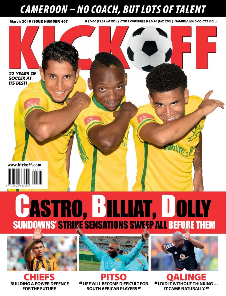 Get digital access to Kickoff - March 2016 issue | Magzter.com