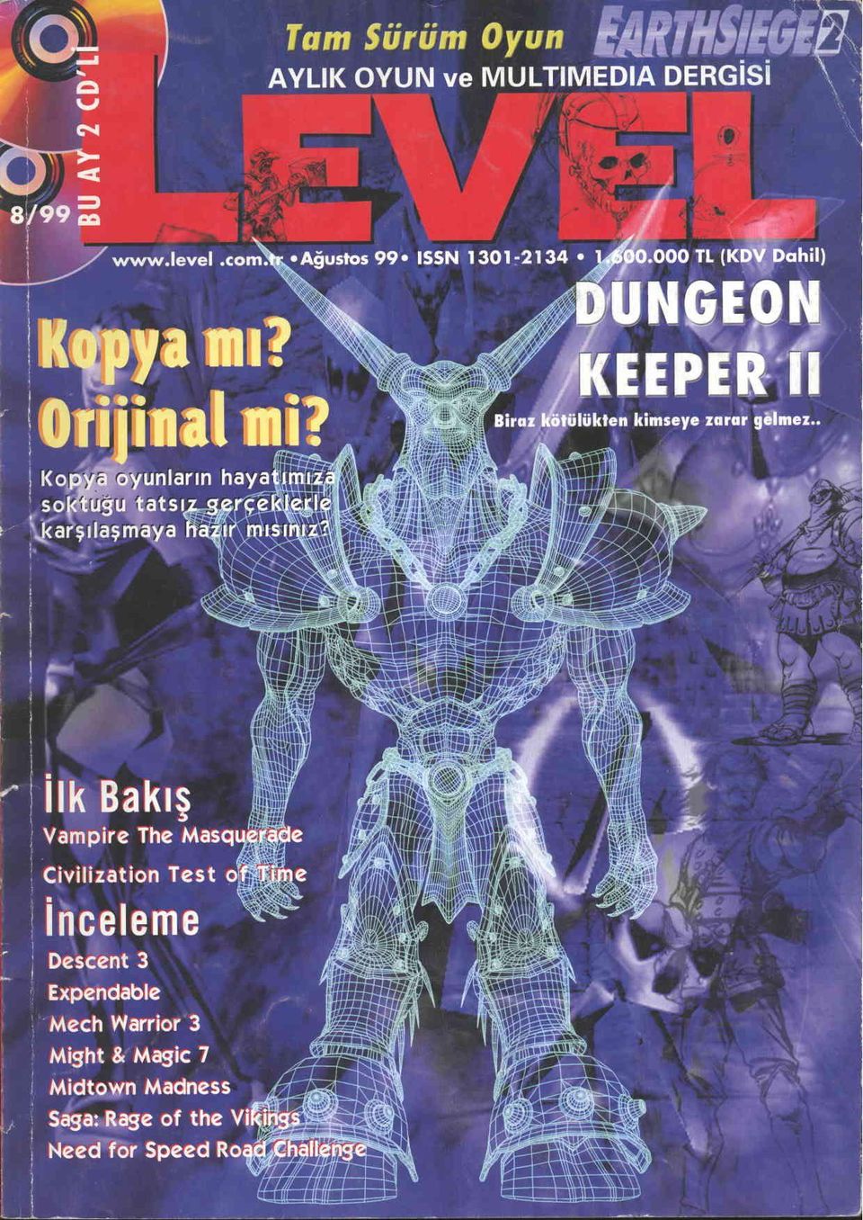 Level-Ağustos 1999 Magazine - Get your Digital Subscription