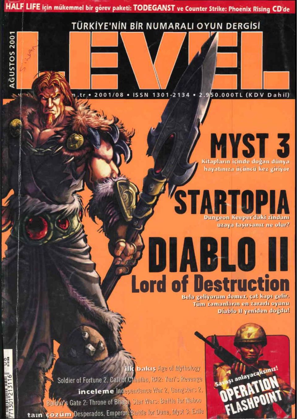 Level-Ağustos 2001 Magazine - Get your Digital Subscription
