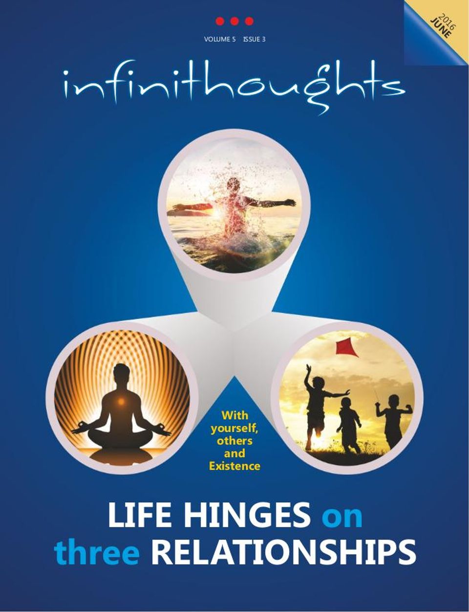 infinithoughts-June 2016 - LIFE HINGES on three RELATIONSHIPS Magazine