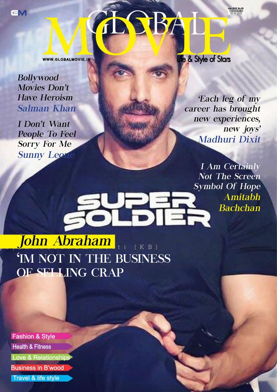 GLOBAL MOVIE MAGAZINE-April 2022 Magazine - Get your Digital Subscription