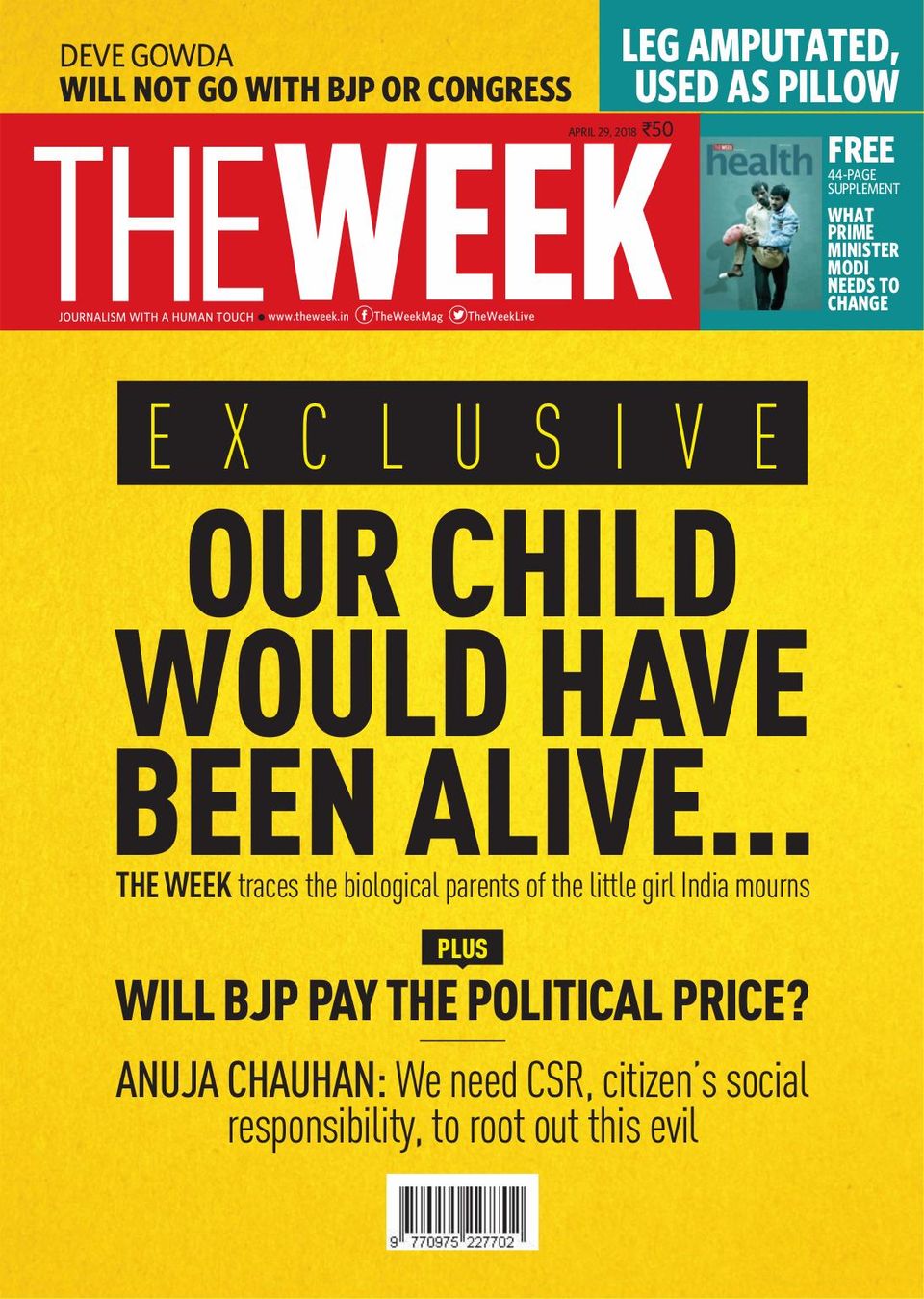 THE WEEK India-April 29, 2018 Magazine - Get your Digital Subscription
