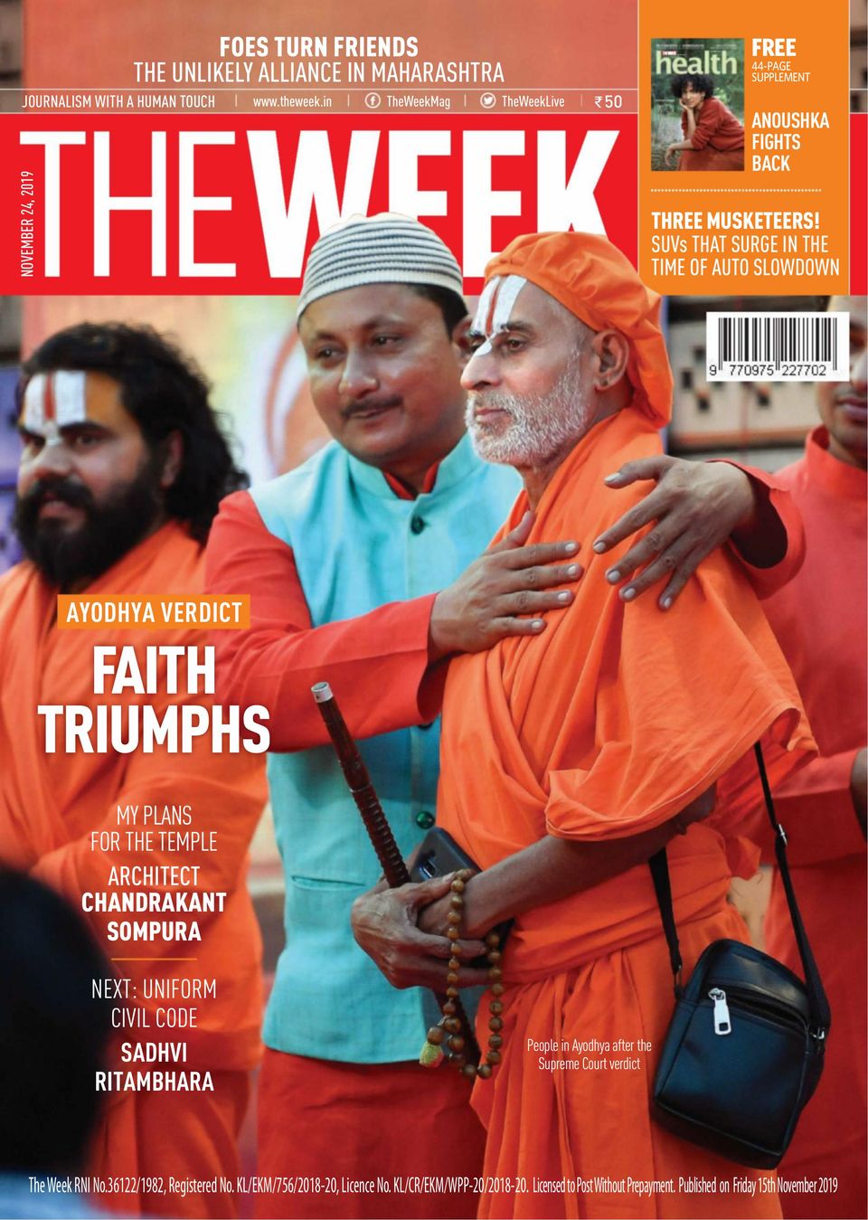 THE WEEK India-November 24, 2019 Magazine - Get your Digital Subscription