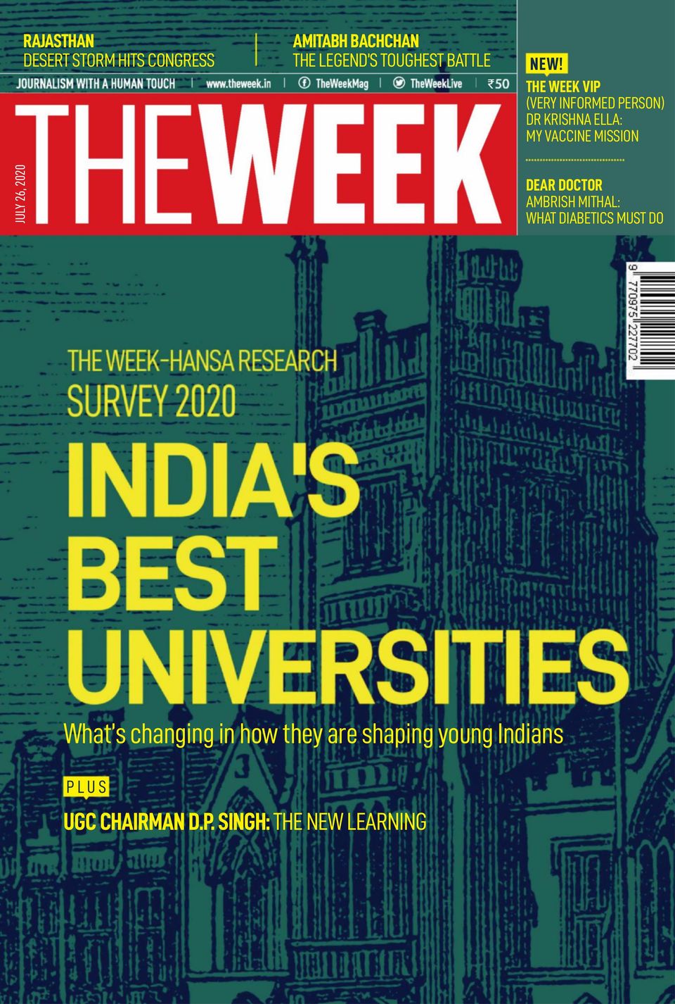 THE WEEK India-July 26, 2020 Magazine - Get your Digital Subscription
