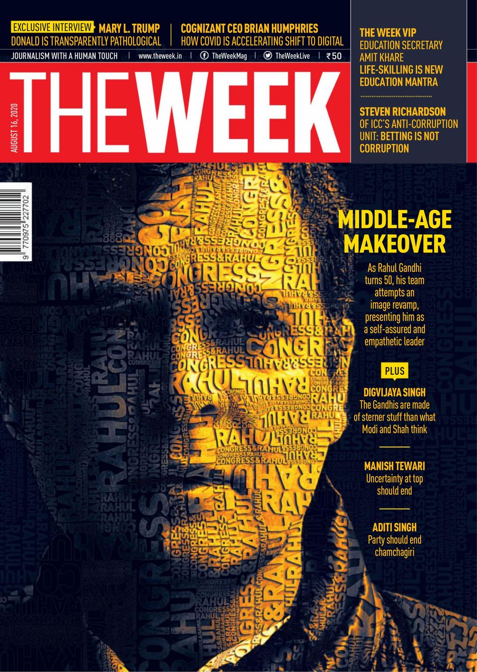 THE WEEK India-August 16, 2020 Magazine - Get your Digital Subscription