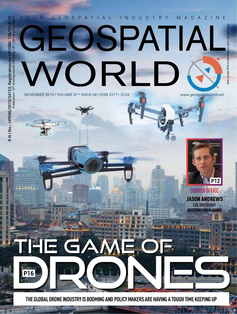 Get digital access to Geospatial World - November 2016 issue | Magzter.com