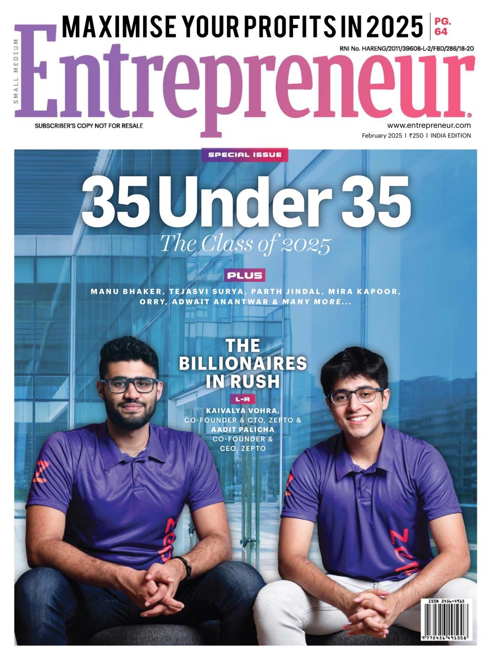 Get digital access to Entrepreneur magazine - February 2025 issue ...