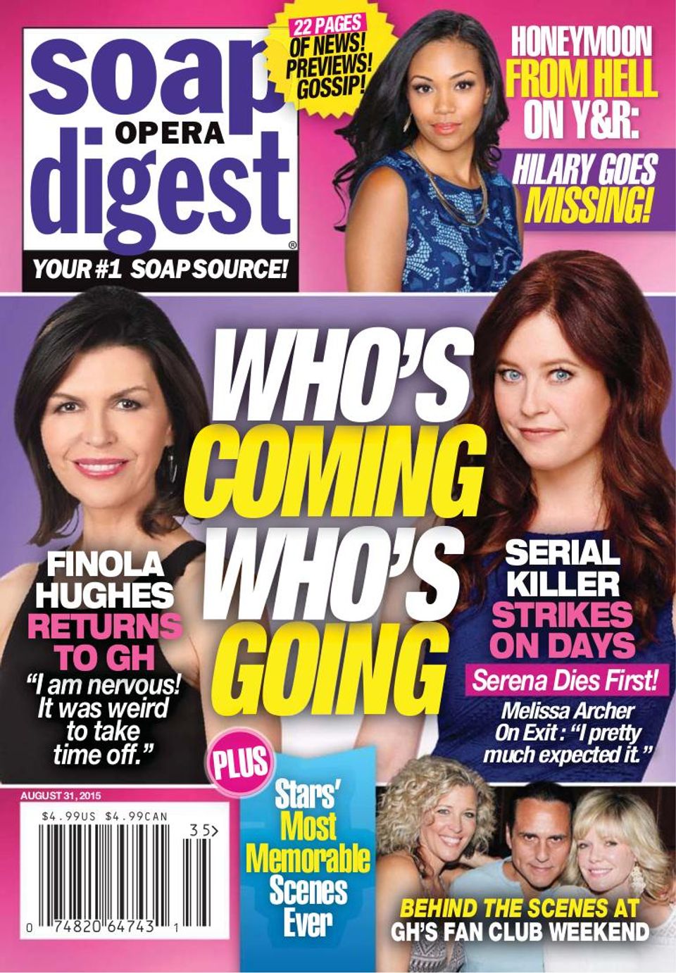 Soap Opera Digest-August 31 2015 Magazine - Get your Digital Subscription