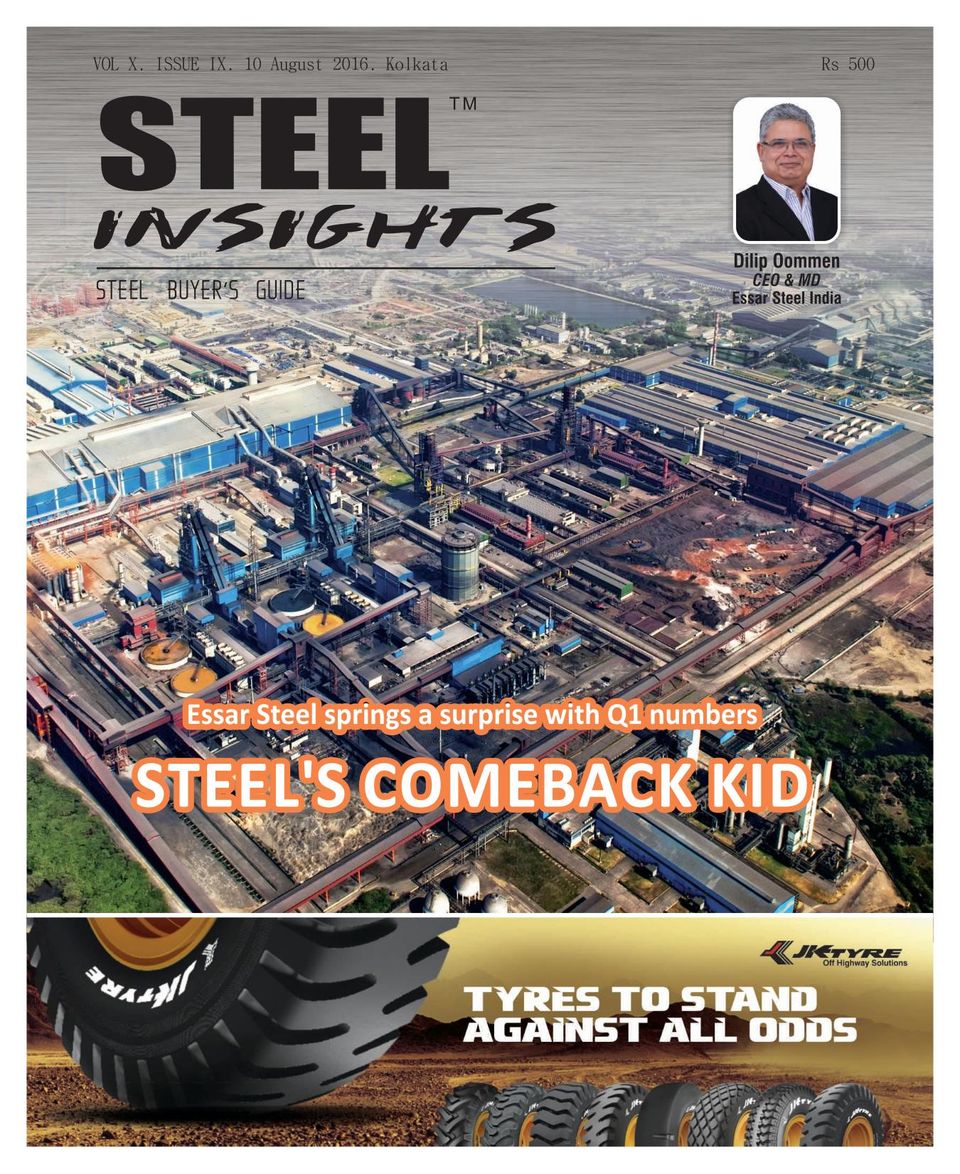 Get digital access to Steel Insights - August 2016 issue | Magzter.com