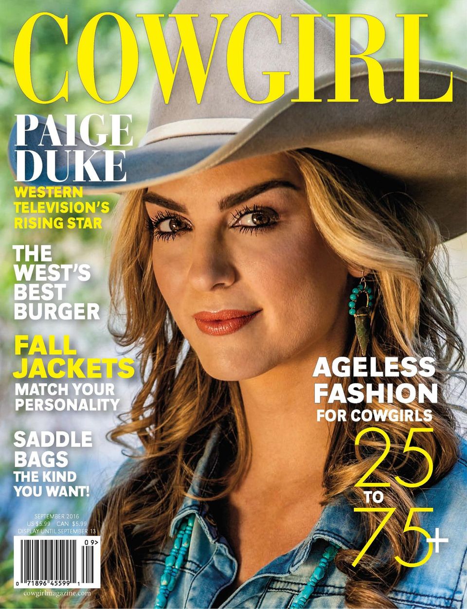 COWGIRL-September 2016 Magazine - Get your Digital Subscription