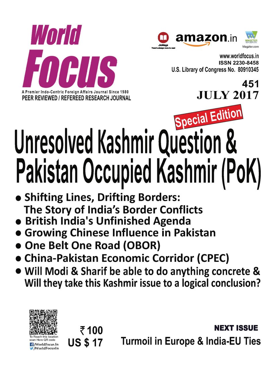 World Focus-July 2017 Magazine - Get your Digital Subscription
