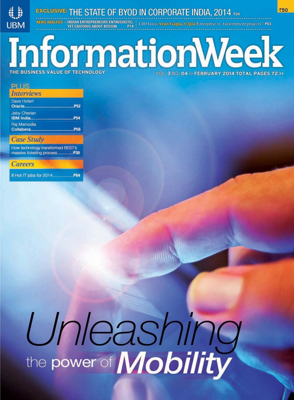 Get digital access to InformationWeek India - February 2014 issue | Magzter.com