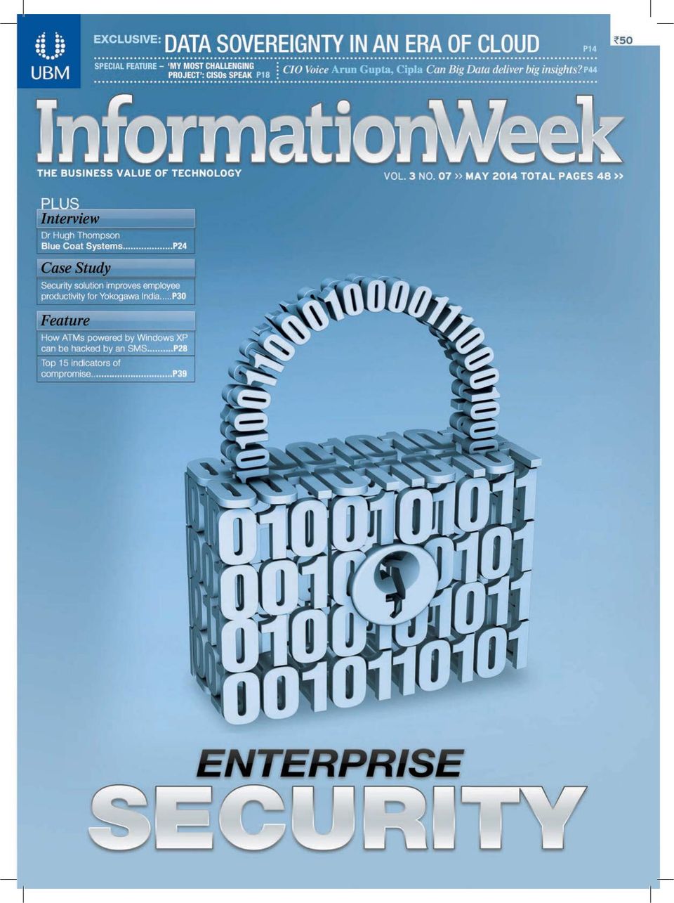 Get digital access to InformationWeek India - May 2014 issue | Magzter.com