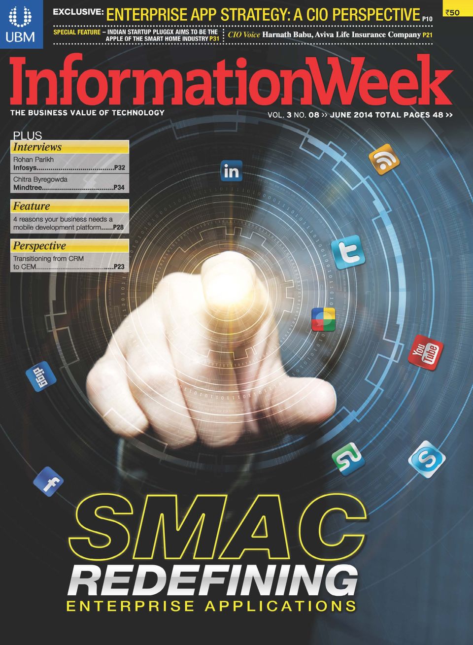 Get digital access to InformationWeek India - June 2014 issue | Magzter.com
