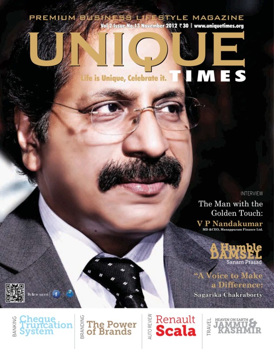 UNIQUE TIMES-November 2012 Magazine - Get your Digital Subscription