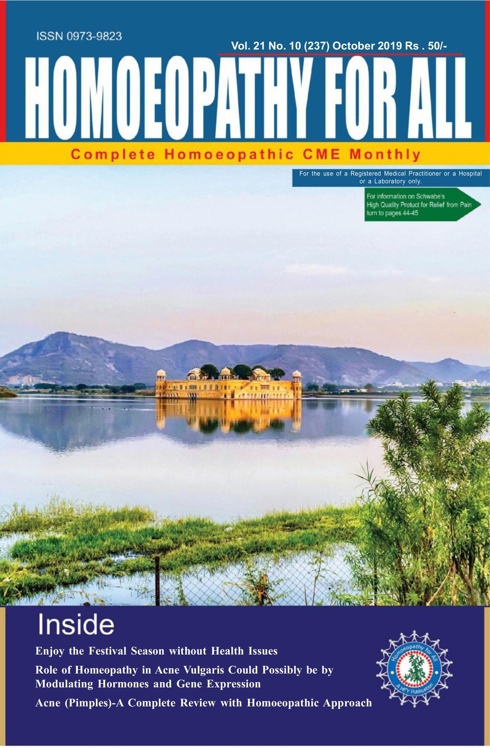 Homoeopathy for all-October 2019 Magazine - Get your Digital Subscription