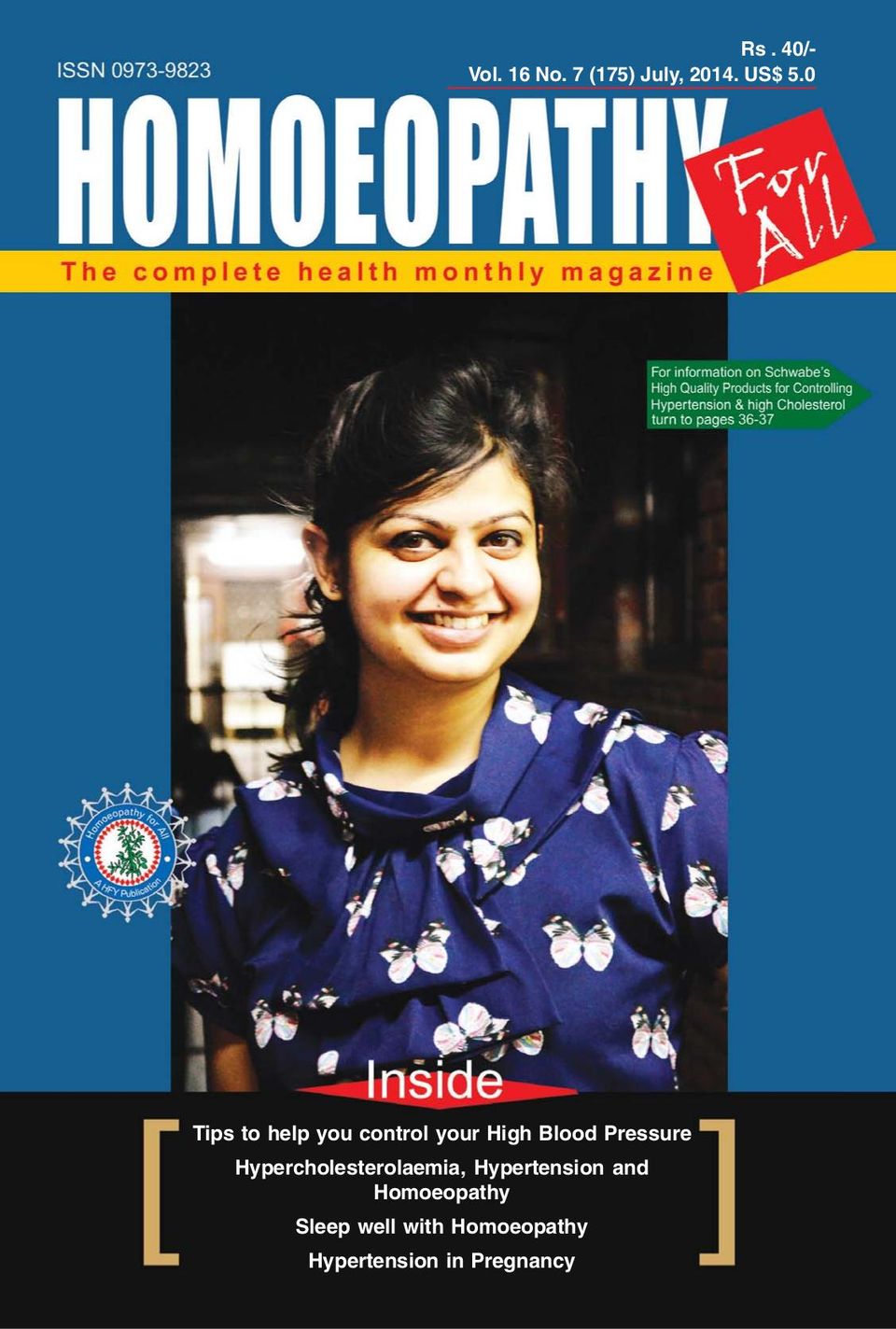 Homoeopathy for all-July 2014 Magazine - Get your Digital Subscription