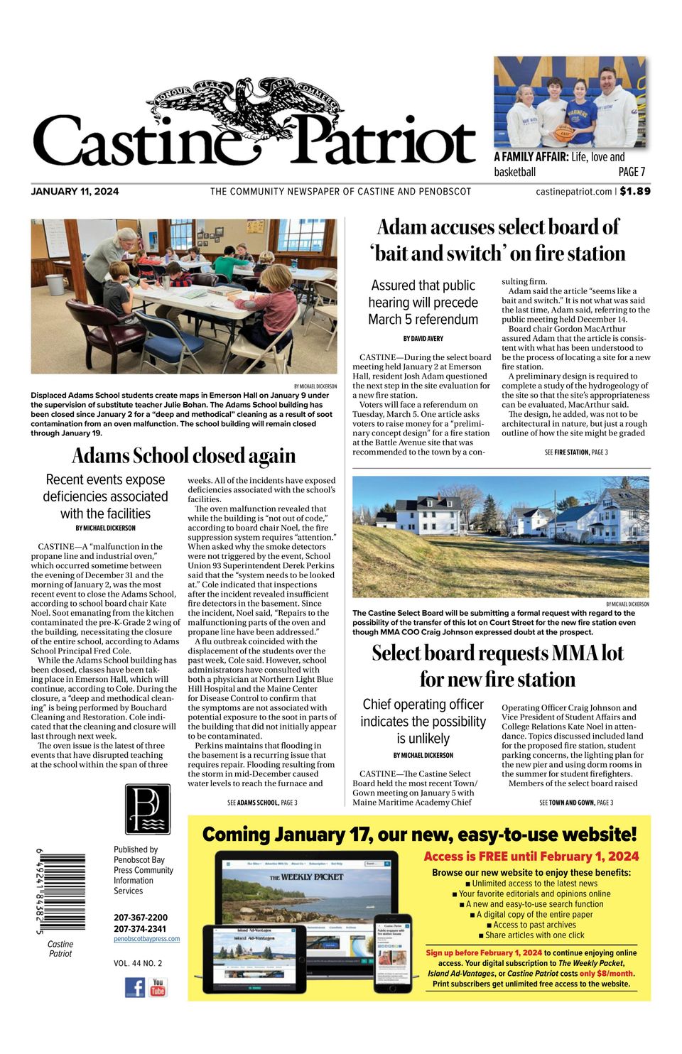 Castine Patriot-January 11, 2024 Newspaper - Get your Digital Subscription
