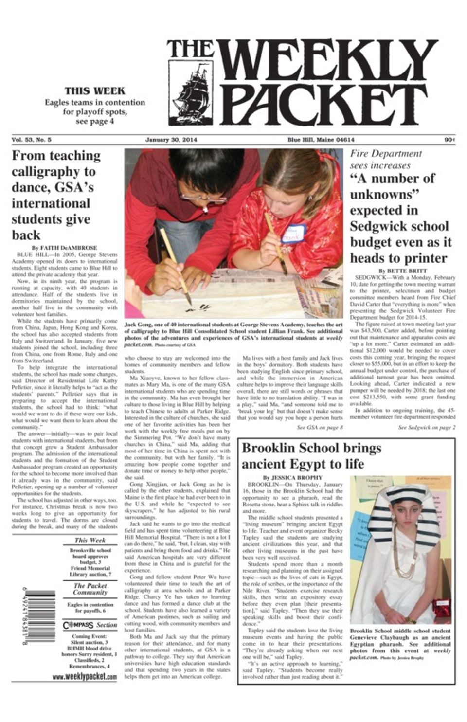 Get digital access to The Weekly Packet - January 30, 2014 issue ...
