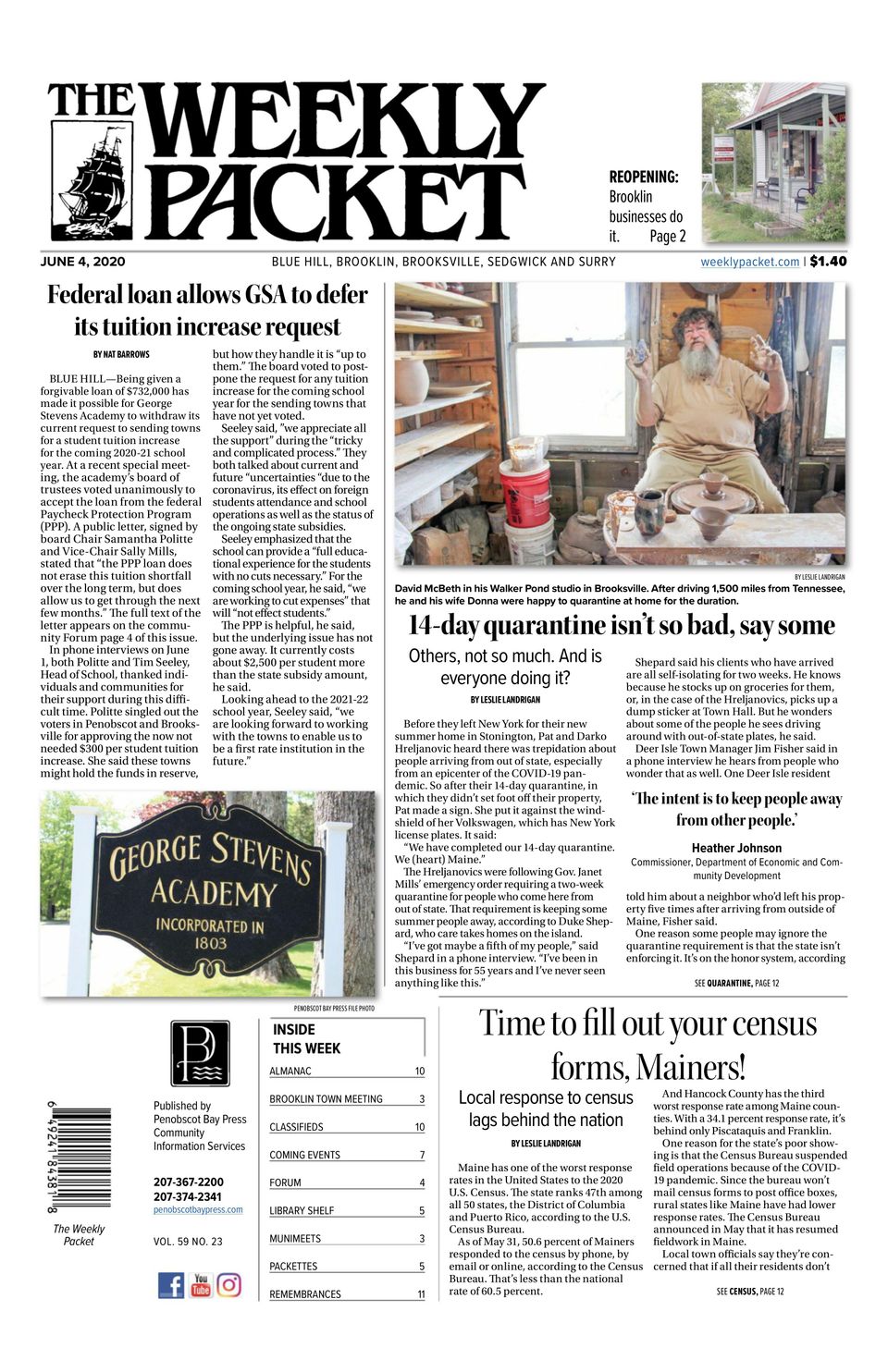 The Weekly Packet-06/04/2020 Newspaper - Get your Digital Subscription