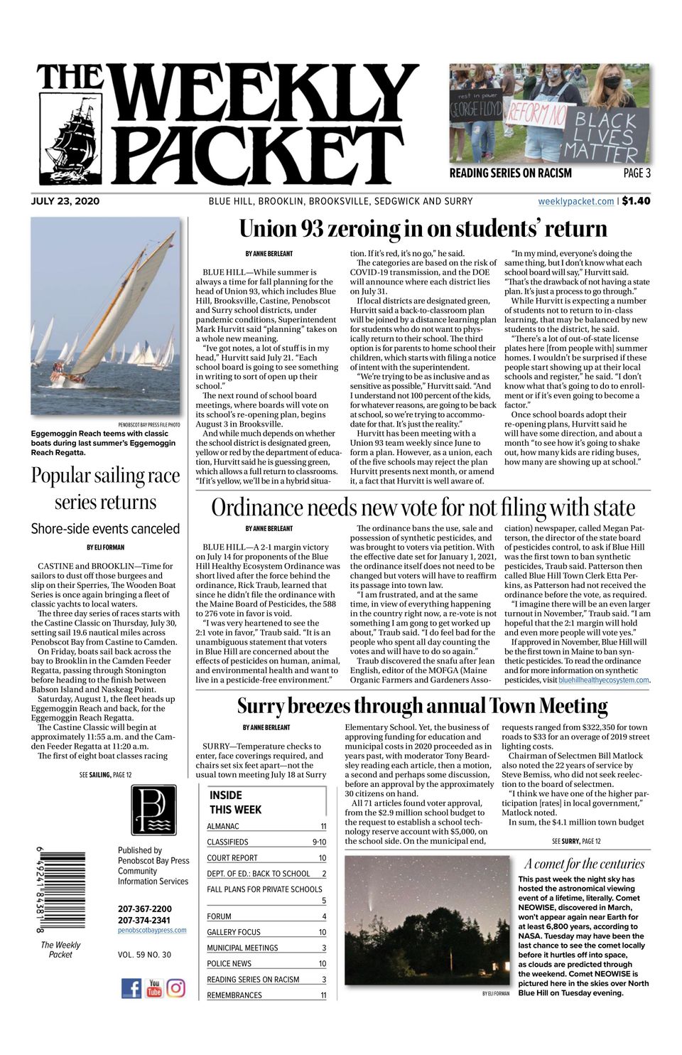 The Weekly Packet-07/23/2020 Newspaper - Get your Digital Subscription