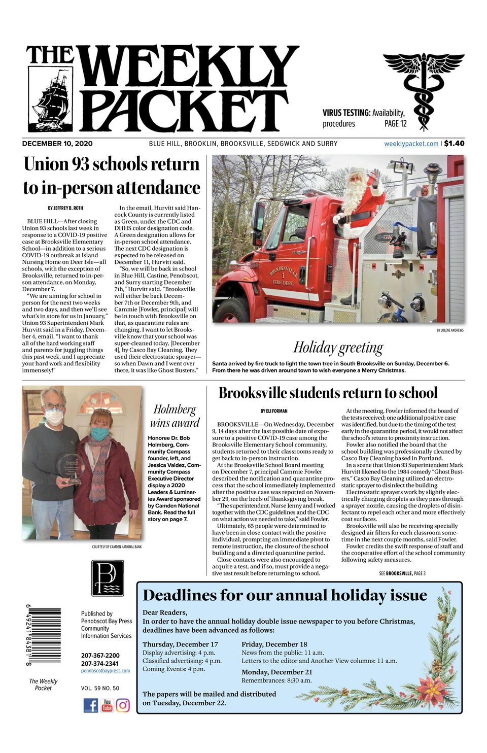 Get digital access to The Weekly Packet - 12/10/2020 issue | Magzter.com