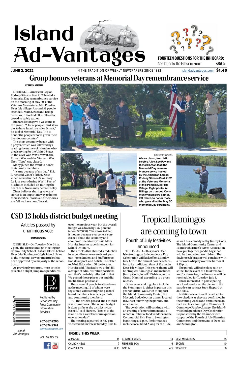 Island Ad-Vantages-June 2, 2022 Newspaper - Get your Digital Subscription