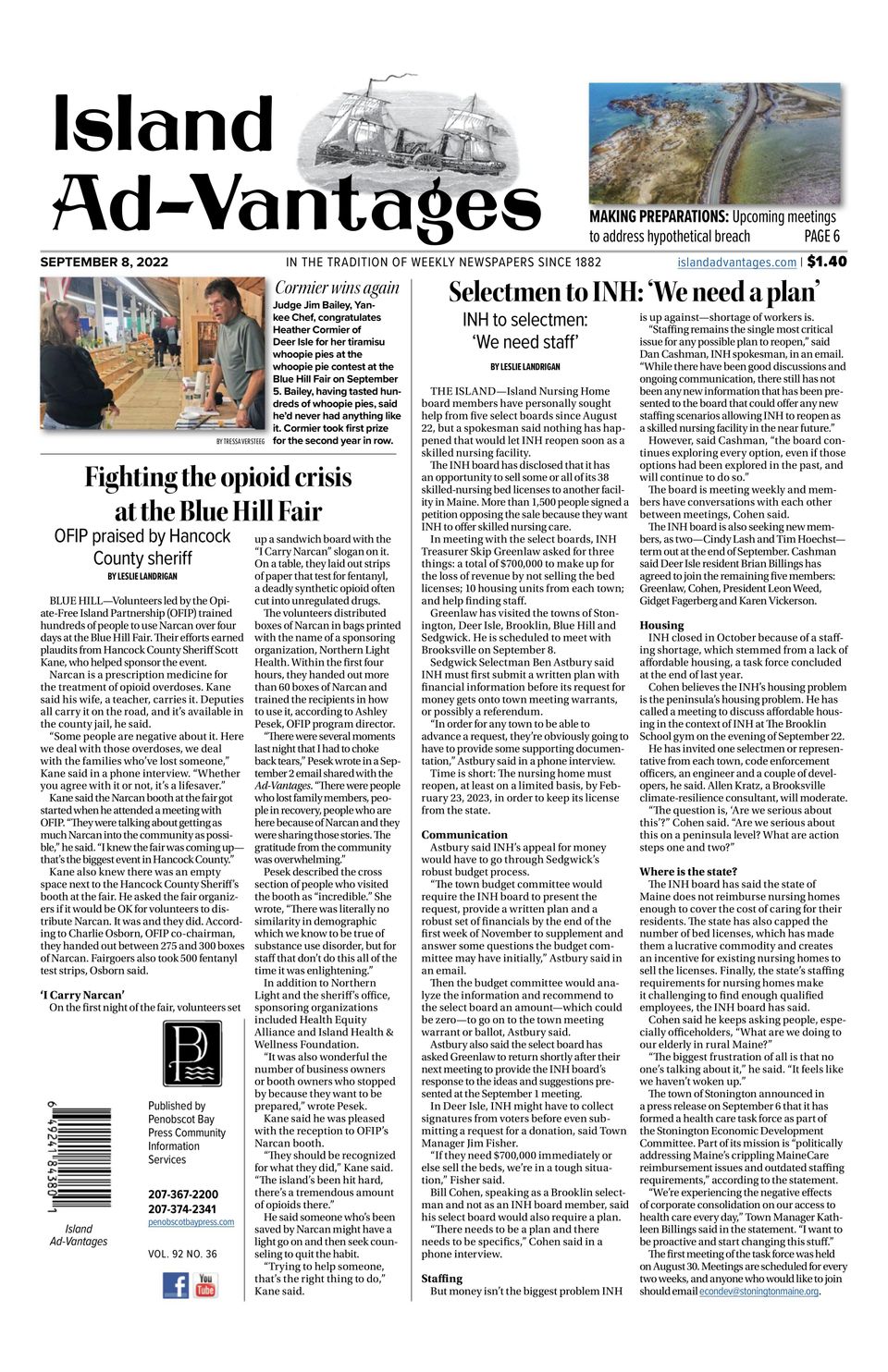 Island Ad-Vantages-September 8, 2022 Newspaper