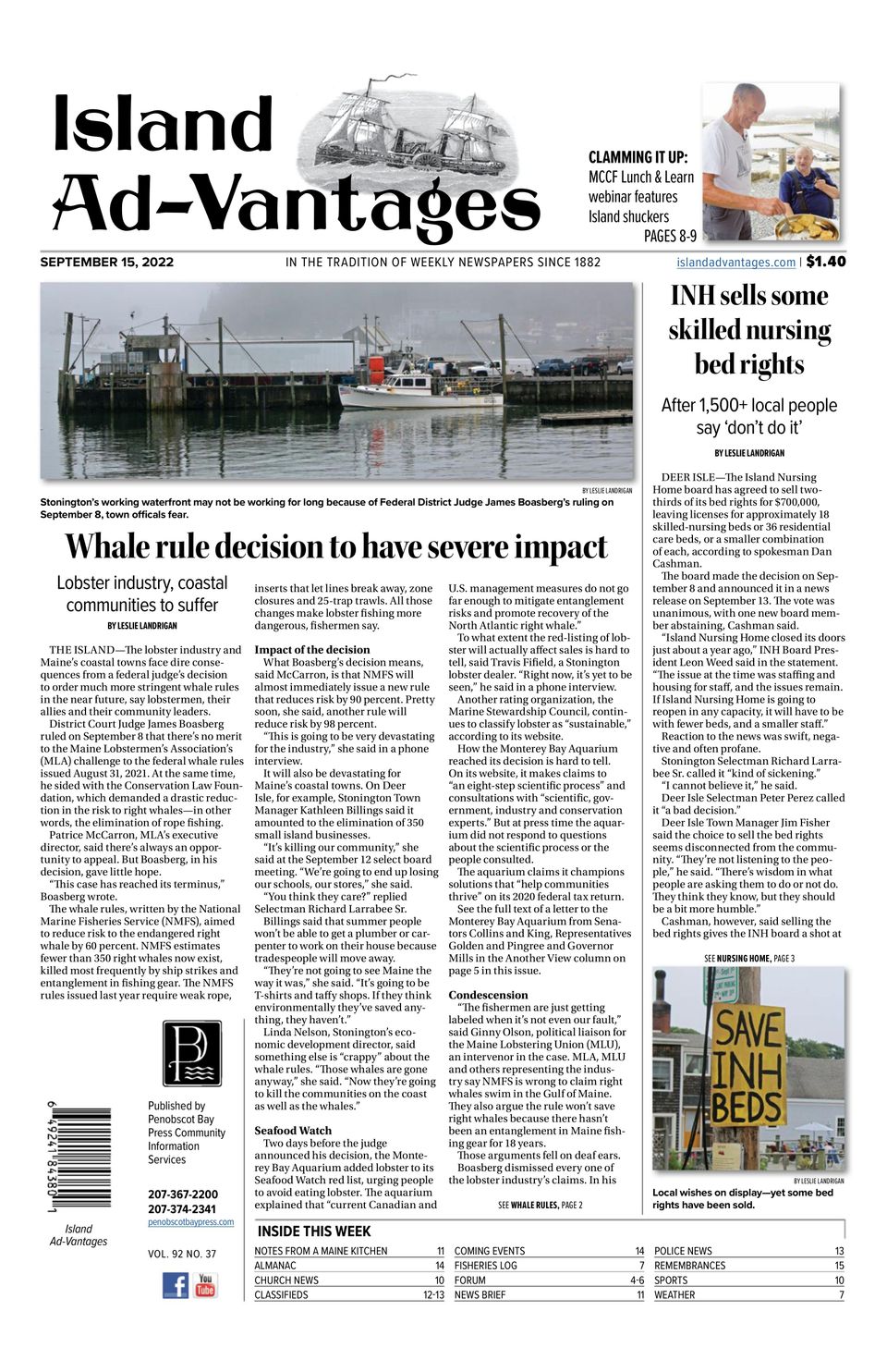 Island Ad-Vantages-September 15, 2022 Newspaper
