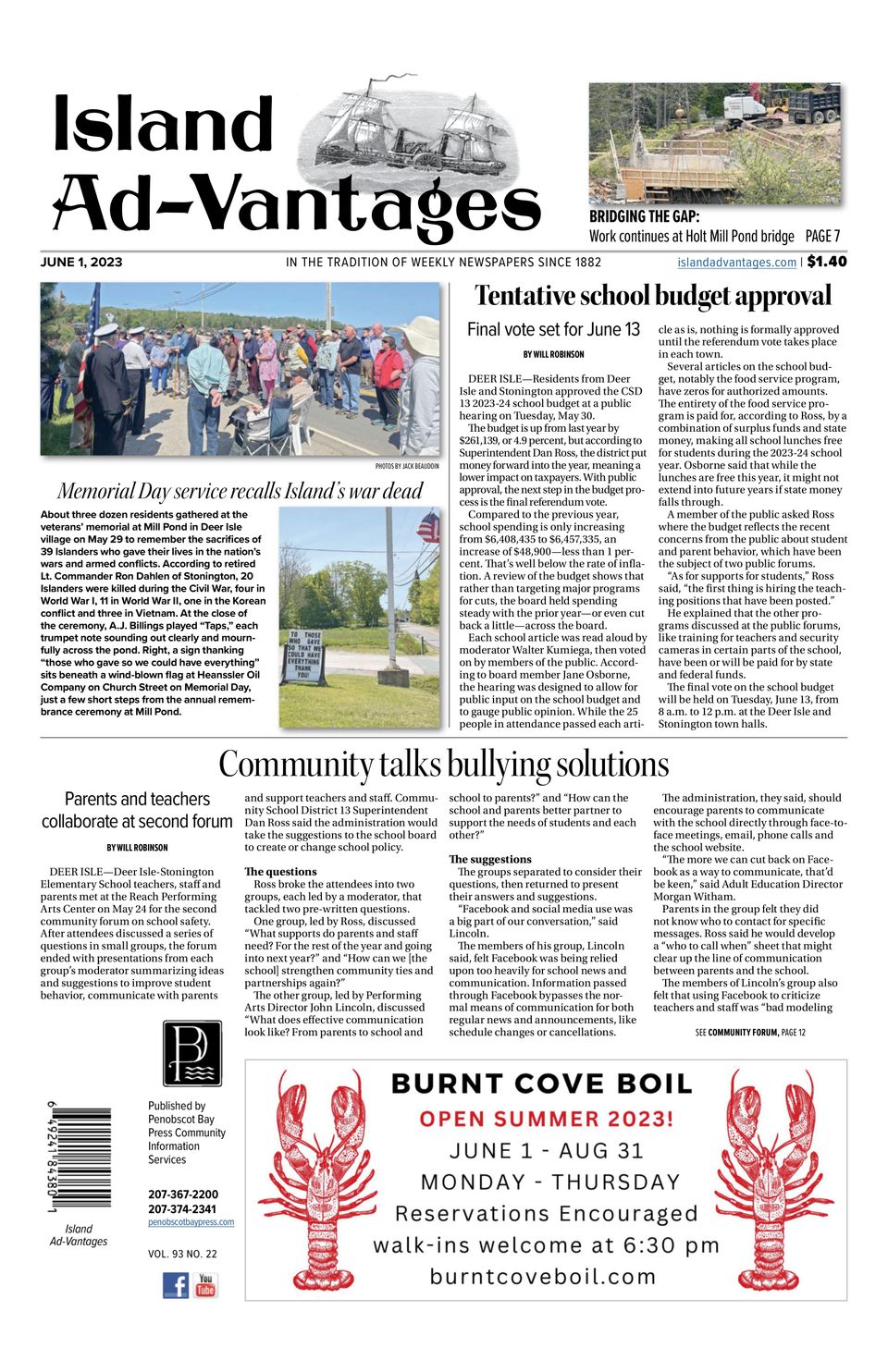 Island Ad-Vantages-June 1, 2023 Newspaper - Get your Digital Subscription