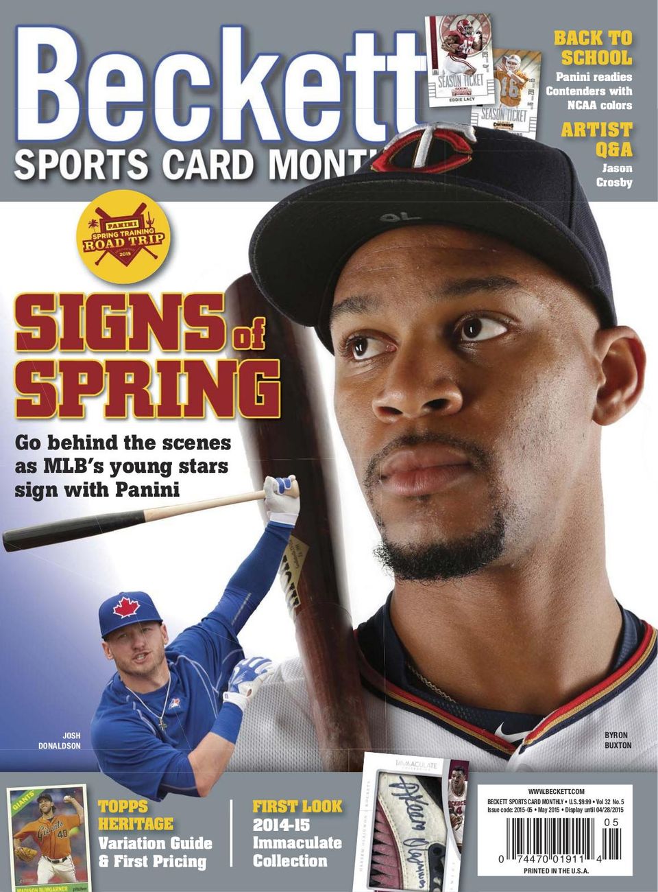 Beckett Sports Card Monthly-may 2015 Magazine