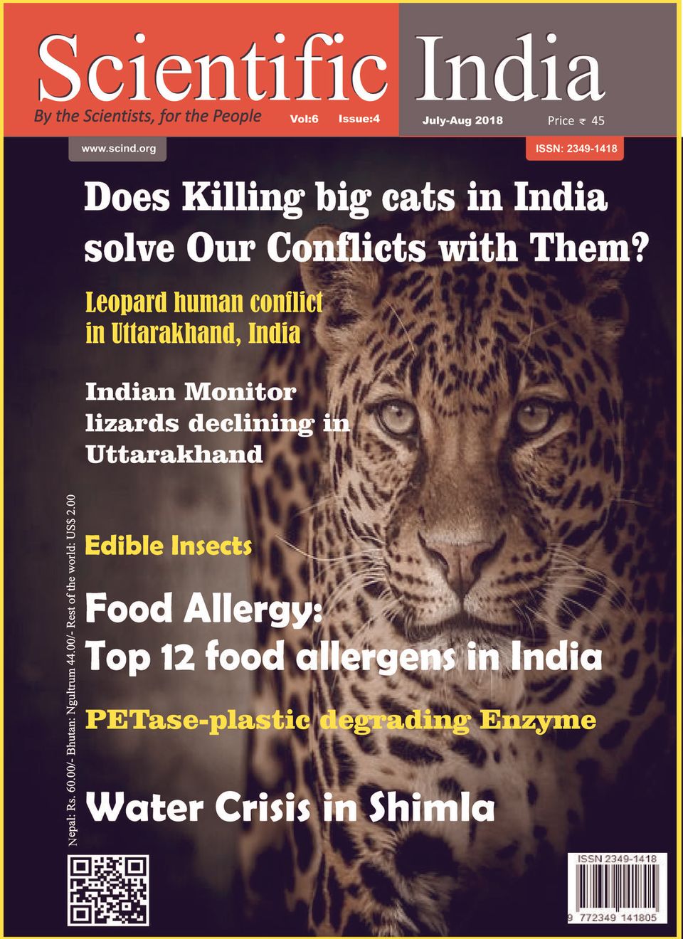 Scientific India-July-August 2018 Magazine - Get your Digital Subscription