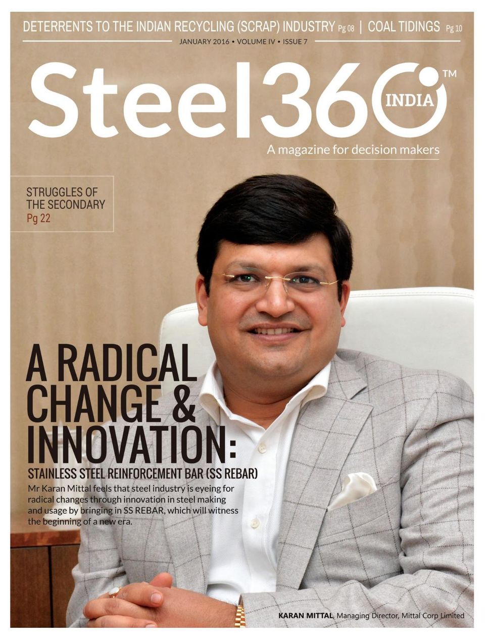 Get digital access to Steel 360 - January 2016 issue | Magzter.com