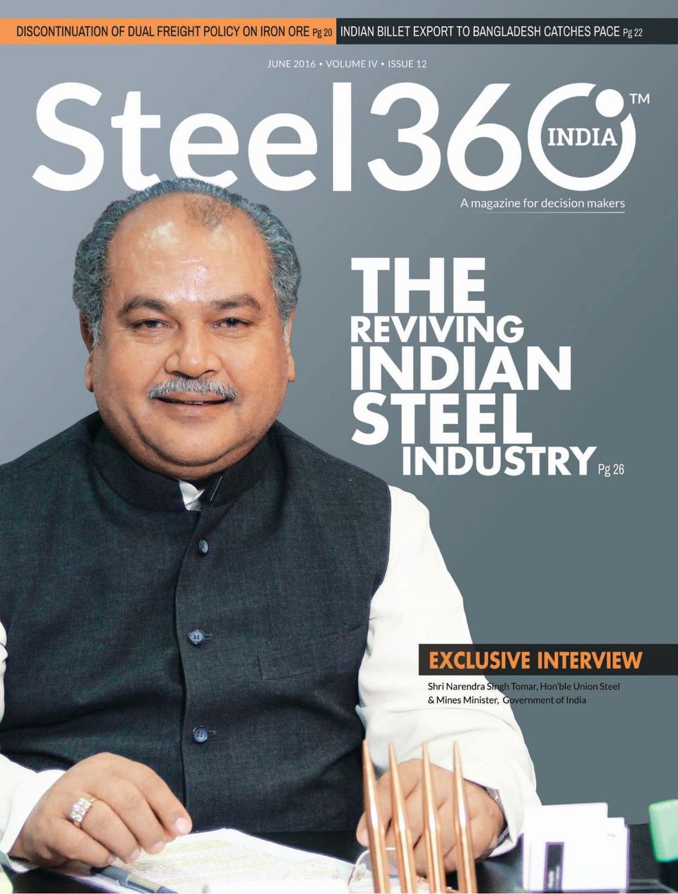 Get digital access to Steel 360 - June 2016 issue | Magzter.com