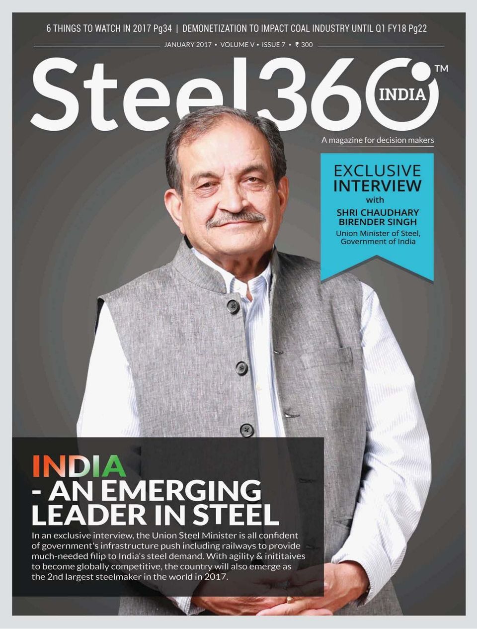 Get digital access to Steel 360 - January 2017 issue | Magzter.com