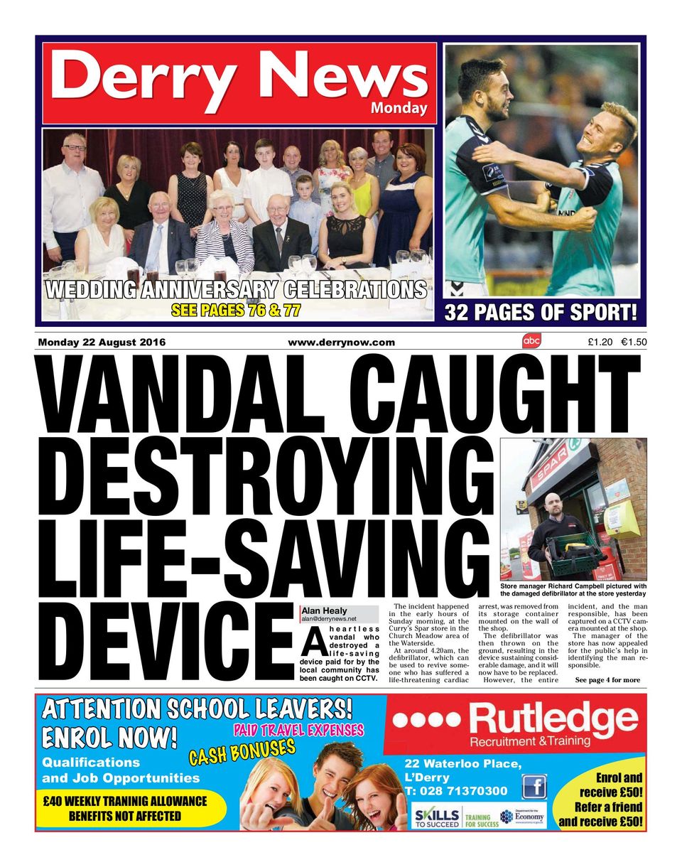 Get digital access to Derry News - 22 August 2016 issue | Magzter.com