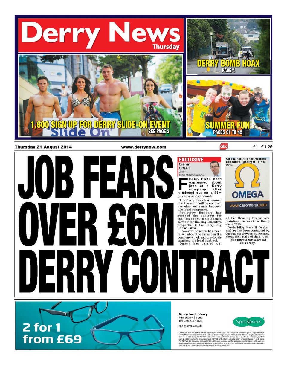 Get digital access to Derry News - 21 August 2014 issue | Magzter.com