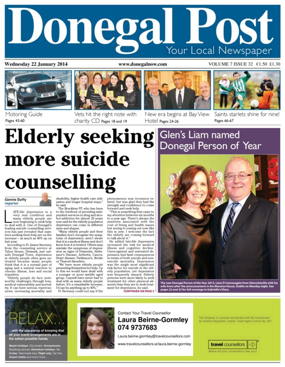 Get digital access to Donegal Post - 22 January 2014 issue | Magzter.com