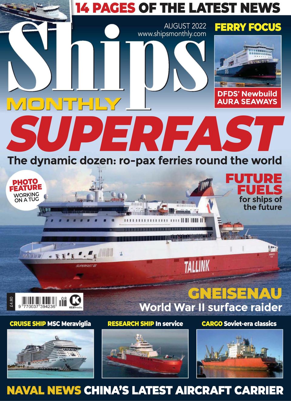 Ships Monthly-August 2022 Magazine - Get your Digital Subscription