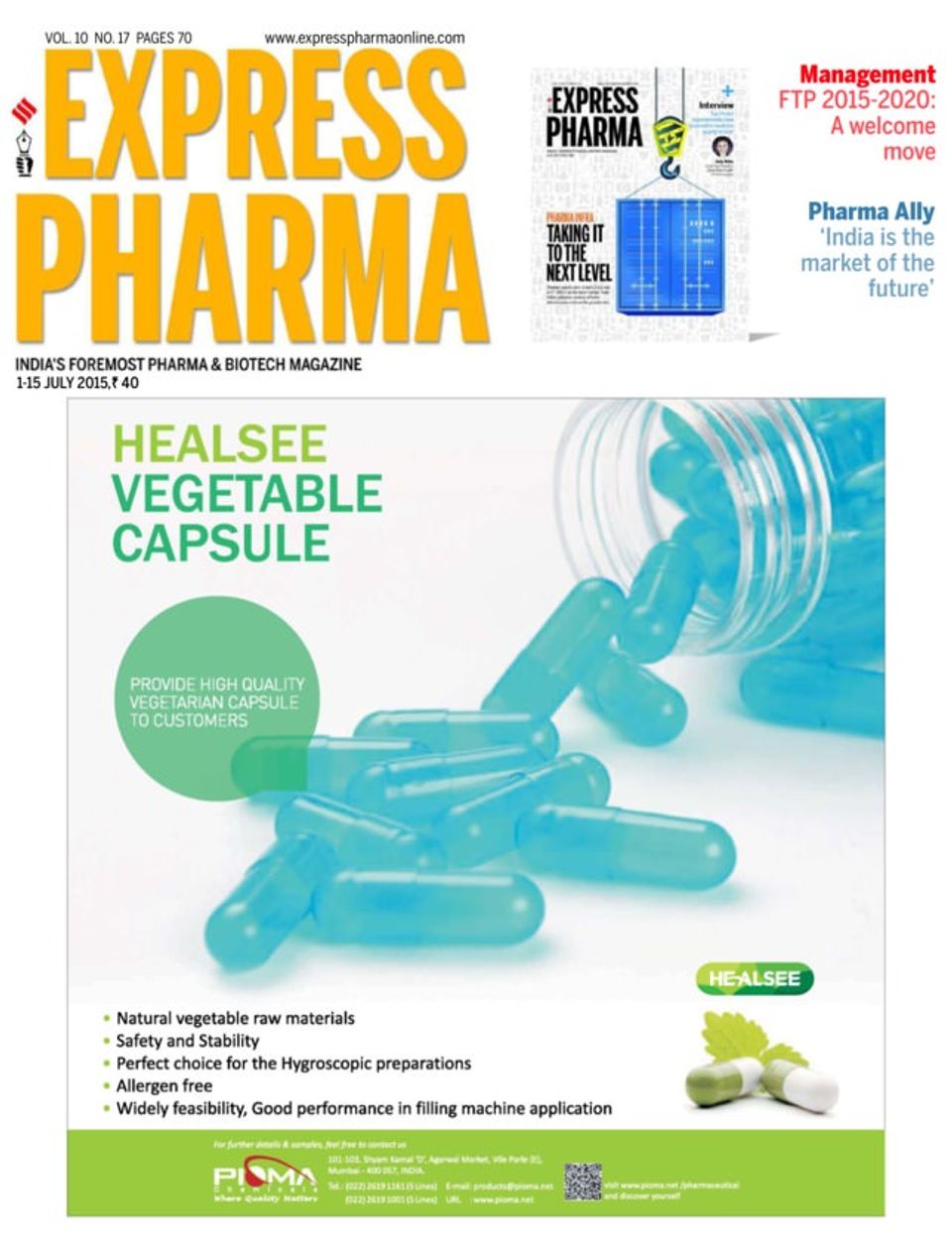 Express Pharma-July 1-15, 2015 Magazine - Get your Digital Subscription