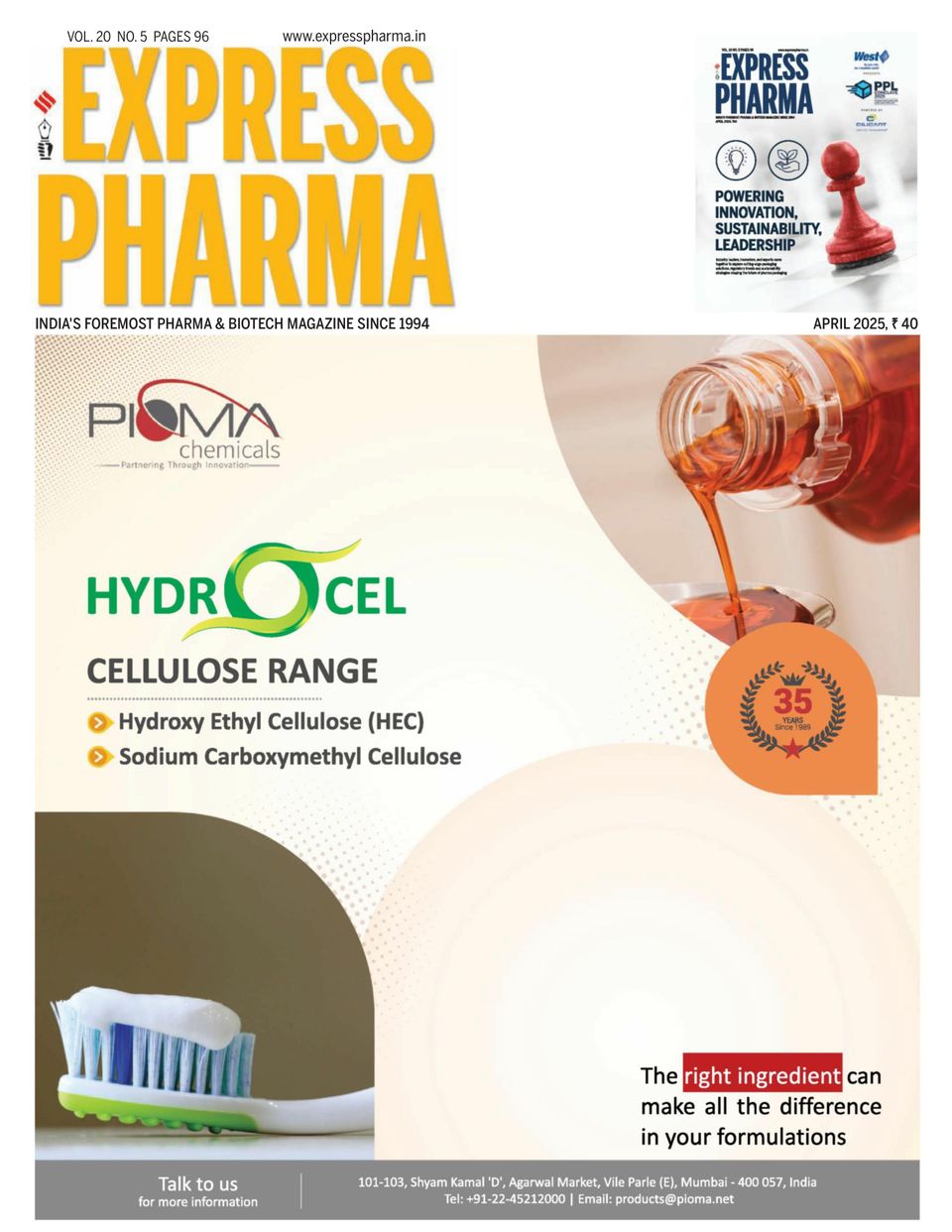 Get digital access to Express Pharma Magazine | Magzter.com