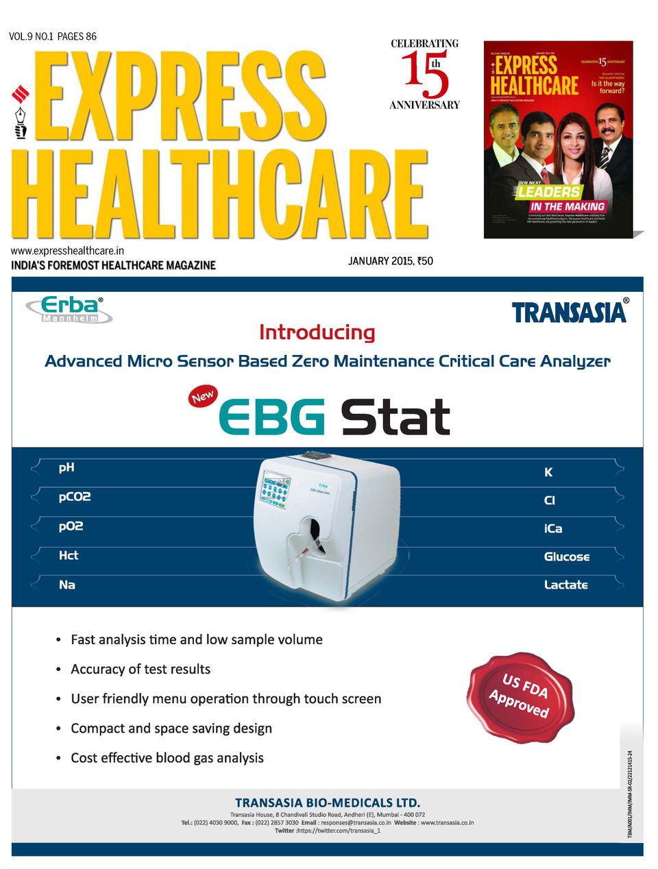Express Healthcare-January 2015 Magazine - Get your Digital Subscription